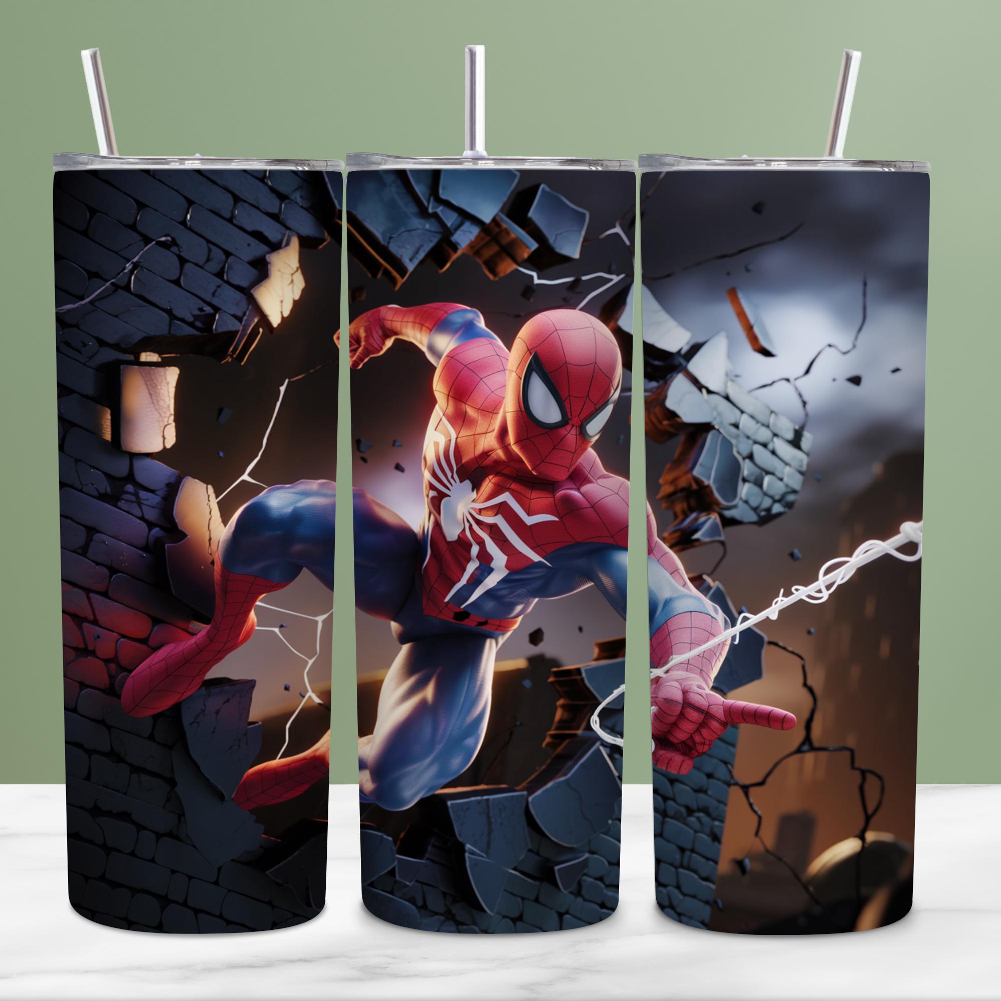 Spiderman 20oz Tumbler Wrap PNG, Spider Man Sublimation Design for ...