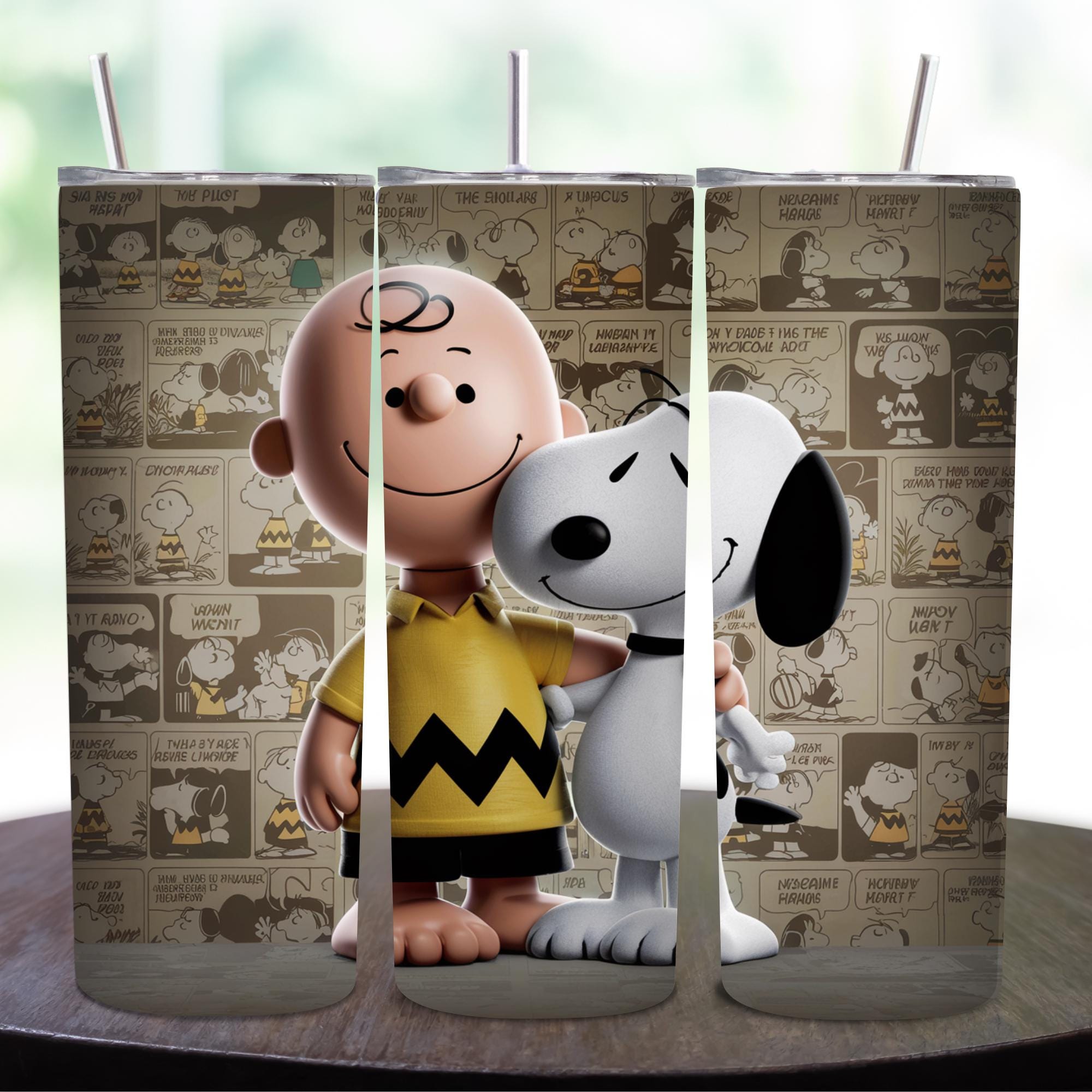 Snoopy 20oz Tumbler Wrap | Peanut Gang Skinny Tumbler Sublimation ...