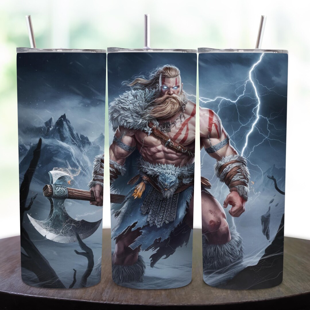 Viking Tumbler Wrap Bundle | 20oz Skinny Tumbler Sublimation PNG ...