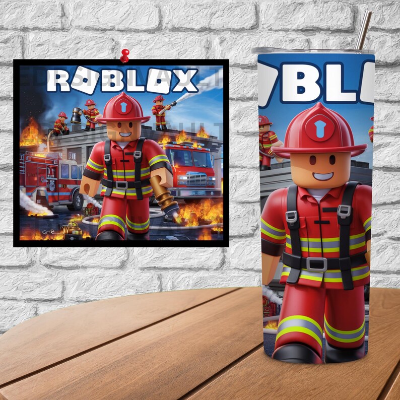 Roblox Tumbler Wrap PNG, Roblox 20 Oz Skinny Tumbler Sublimation Design ...