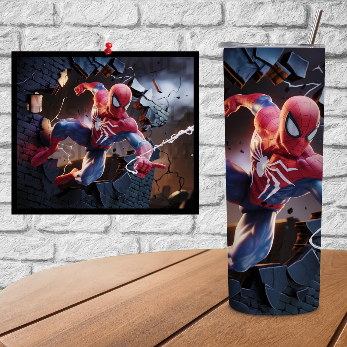Spiderman 20oz Tumbler Wrap PNG, Spider Man Sublimation Design for ...