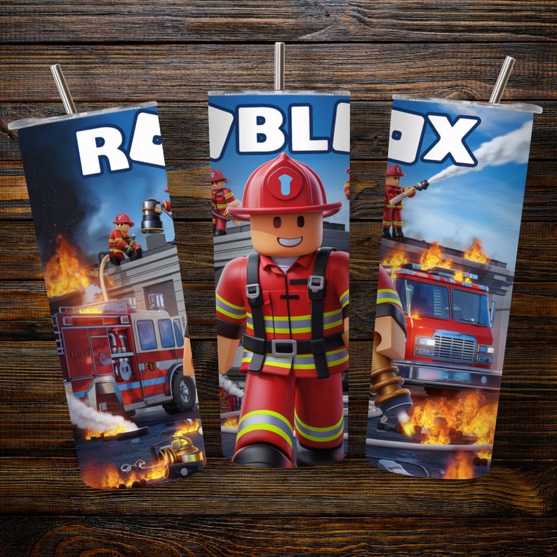 Roblox Tumbler Wrap PNG, Roblox 20 Oz Skinny Tumbler Sublimation Design ...