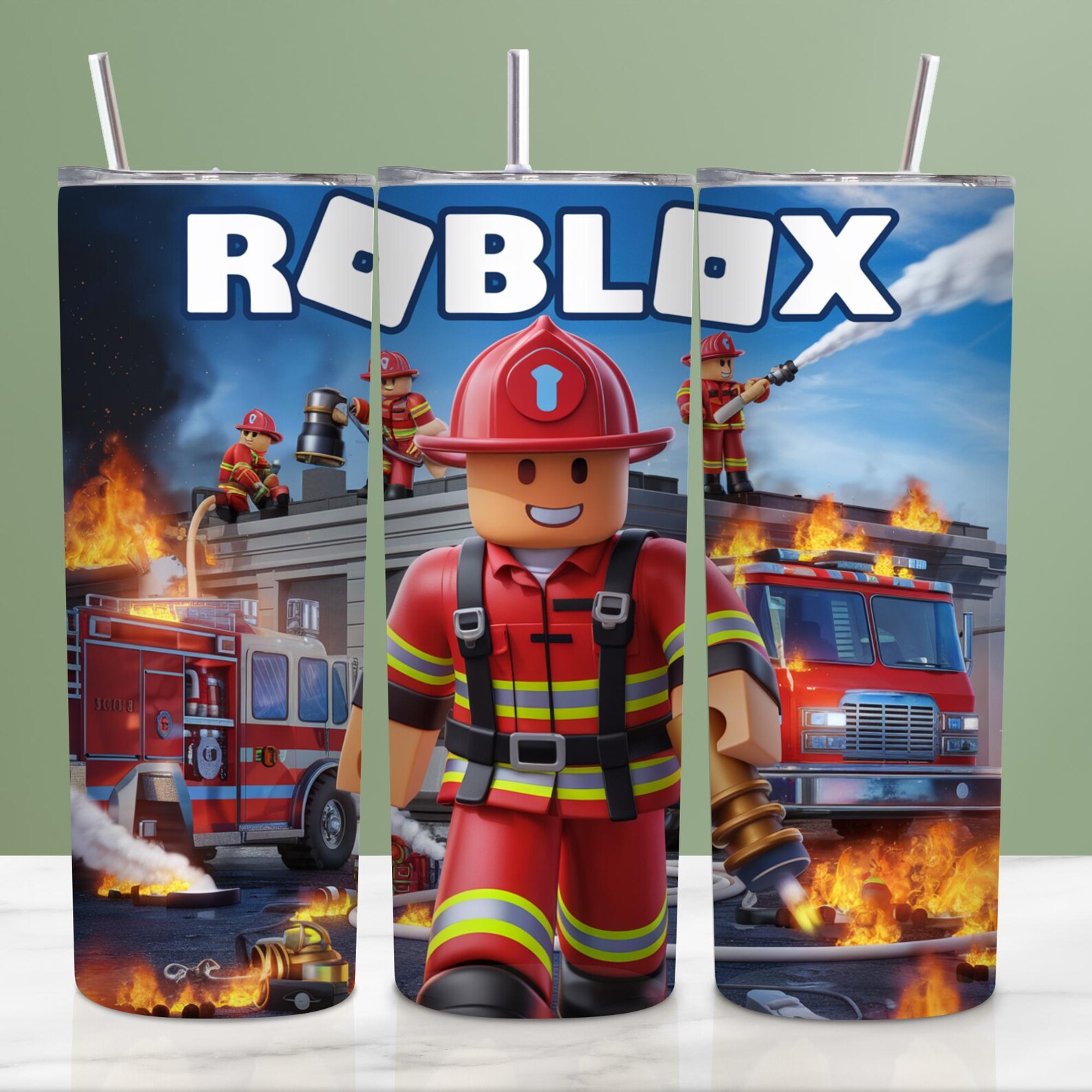 Roblox Tumbler Wrap PNG, Roblox 20 Oz Skinny Tumbler Sublimation Design ...