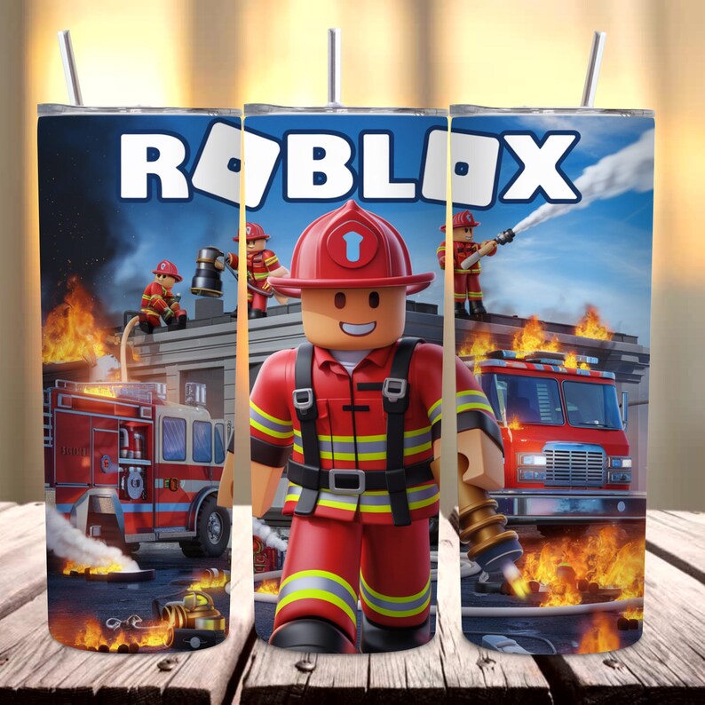 Roblox Tumbler Wrap PNG, Roblox 20 Oz Skinny Tumbler Sublimation Design ...
