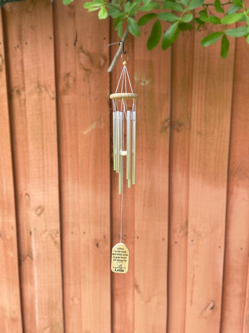 Personalized Dog Pet Memorial Wind Chime,listen to the Wind,loss of Pet ...