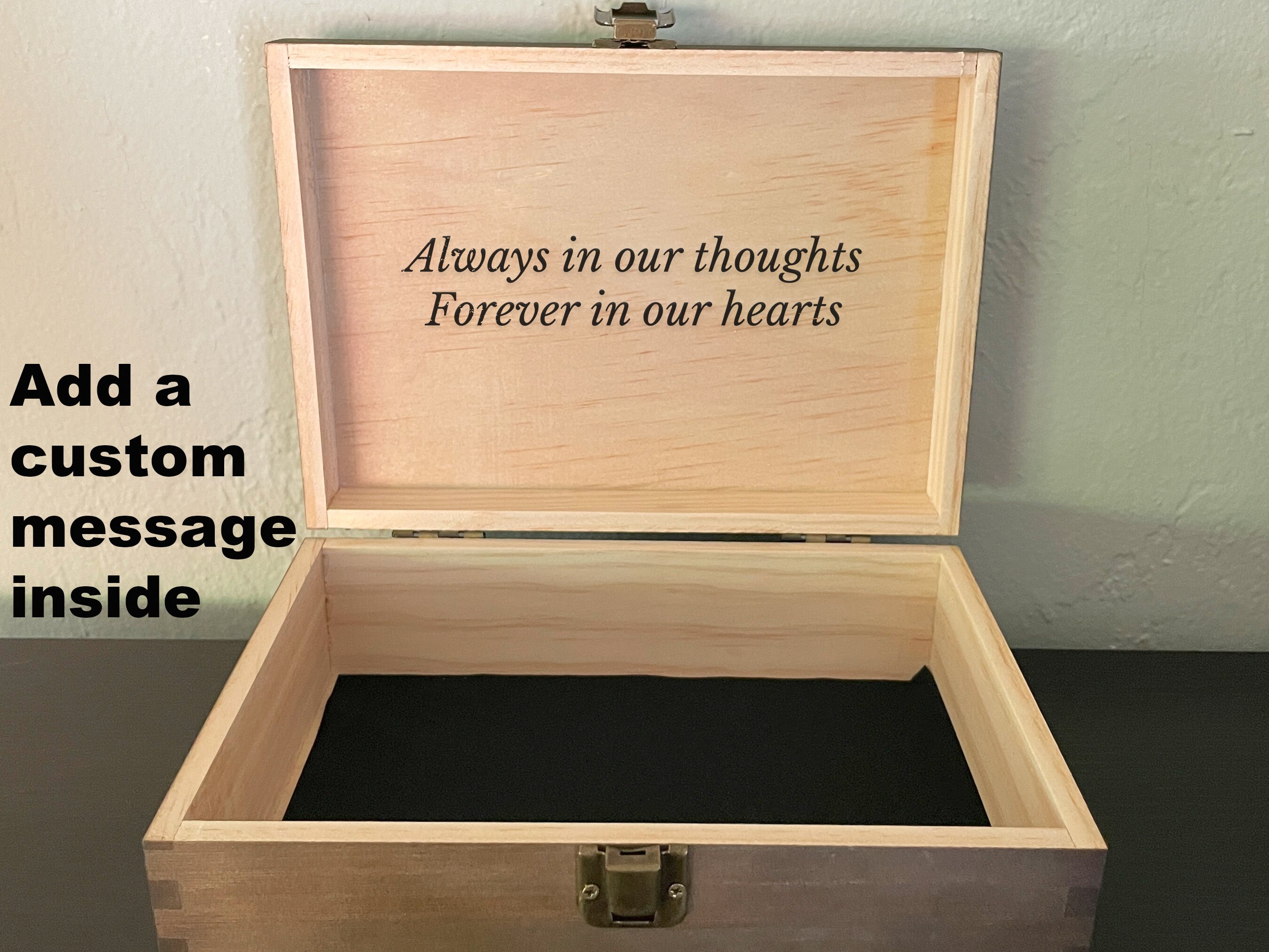 Rustic Memory Box, in Loving Memory, Memorial Gift Box, Bereavement ...