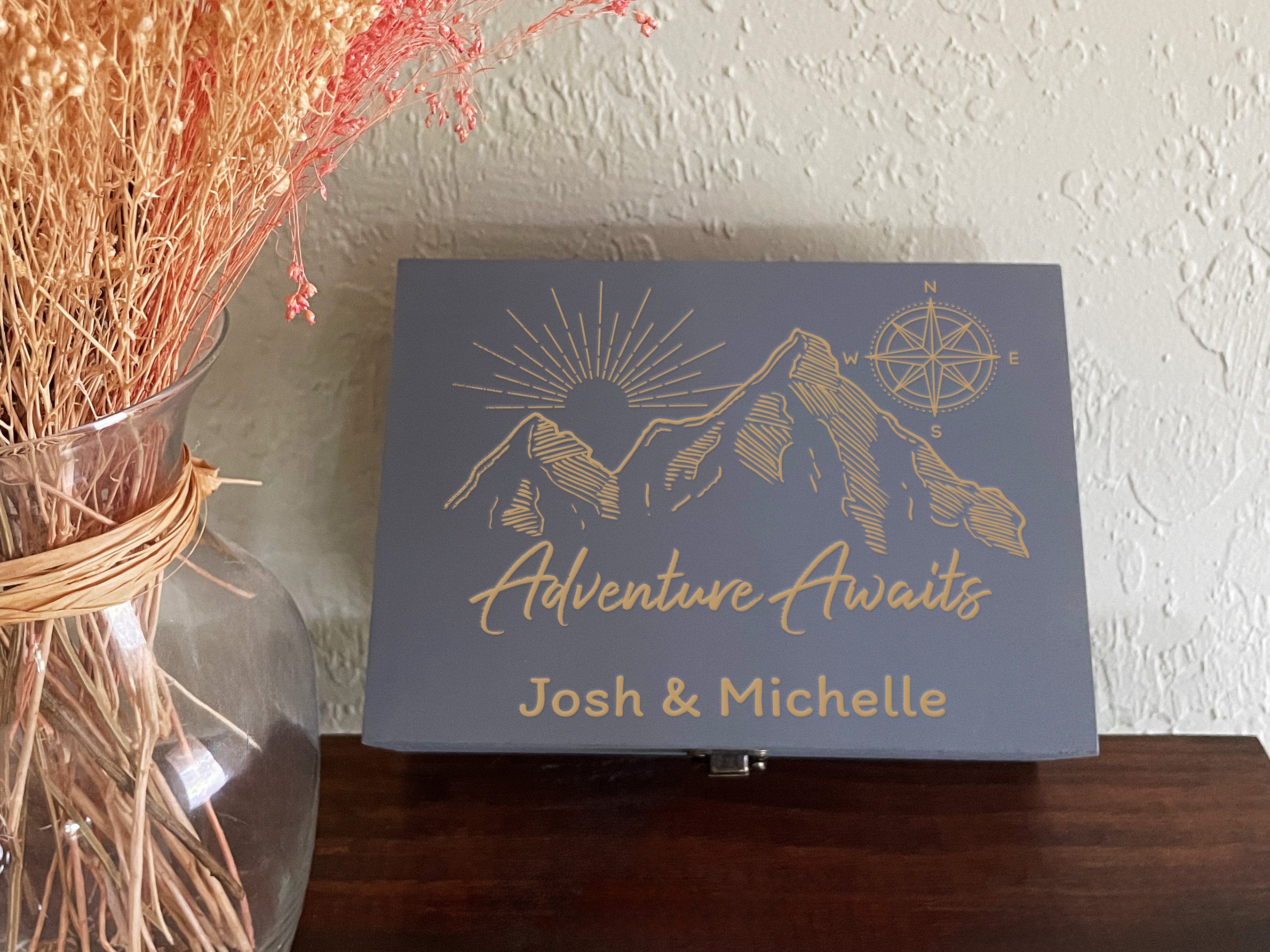 Personalized Box, Memory Box, Engraved Box, Adventures Box, Christmas ...