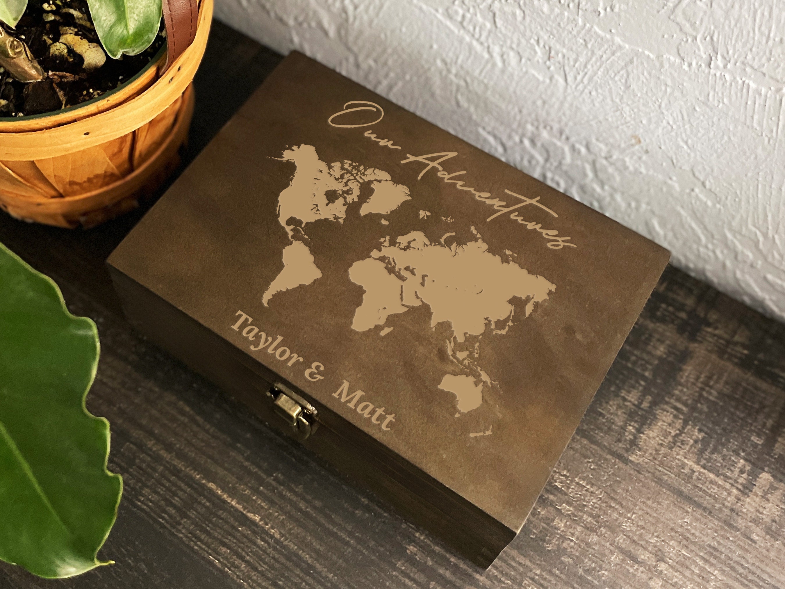 Personalized Box, Memory Box, Engraved Box, Adventures Box, Christmas ...