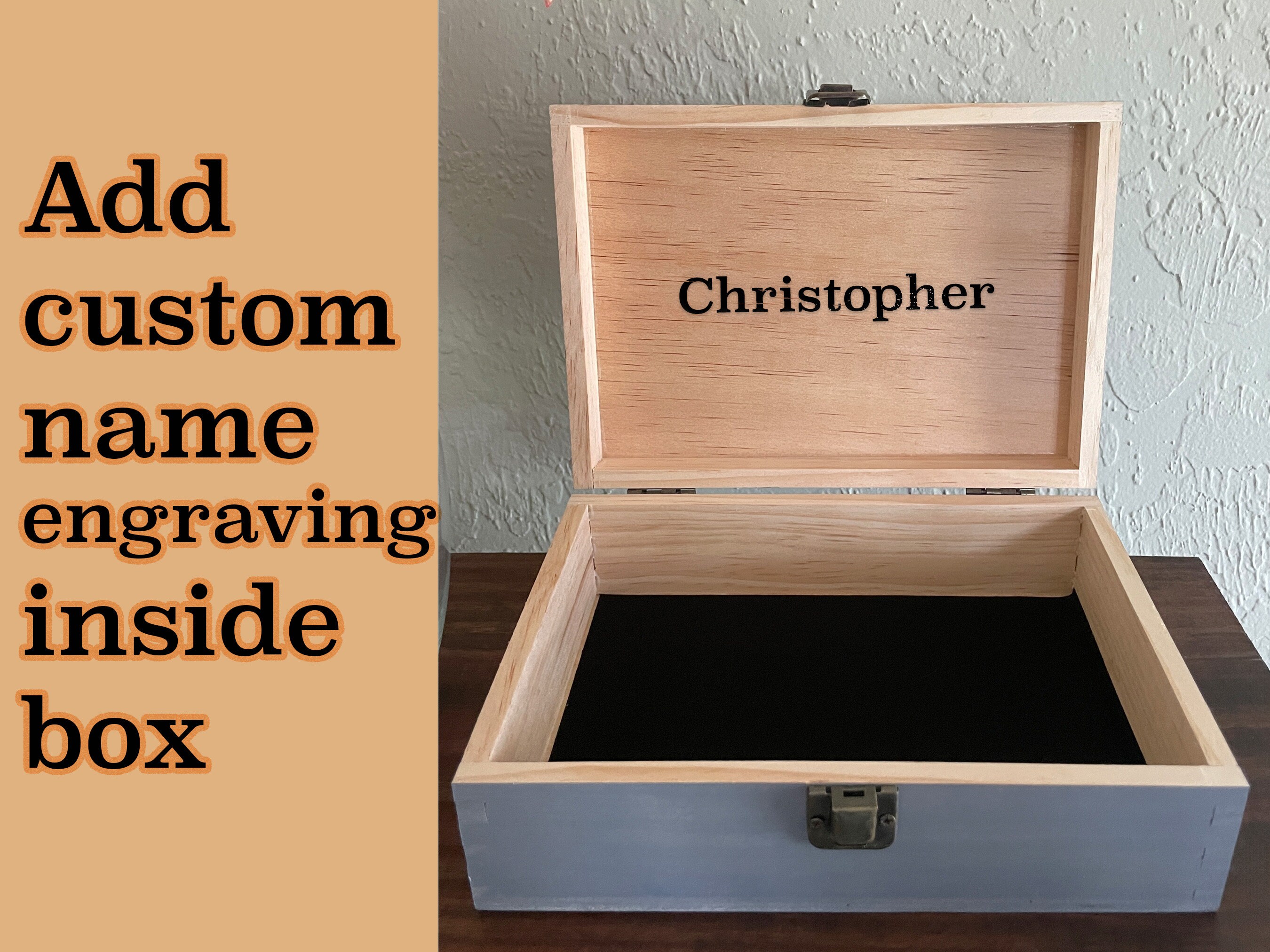 Personalized Box, Memory Box, Engraved Box, Adventures Box, Christmas ...