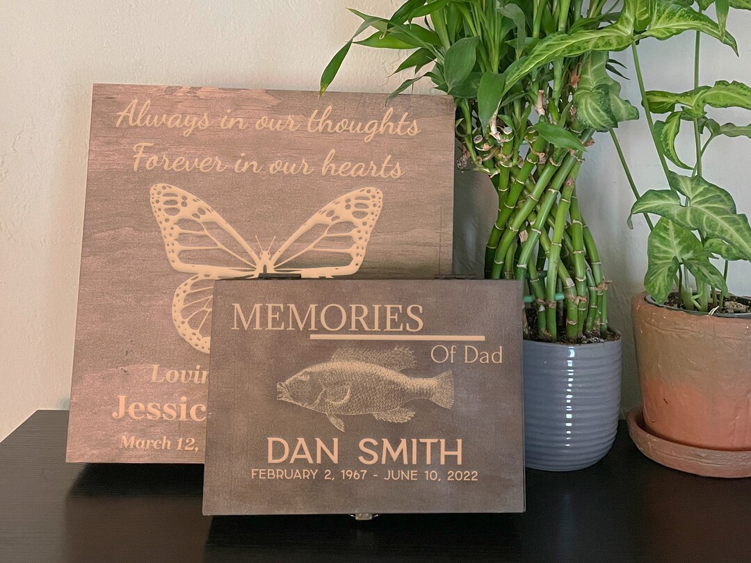 Rustic Memory Box, in Loving Memory, Memorial Gift Box, Bereavement ...