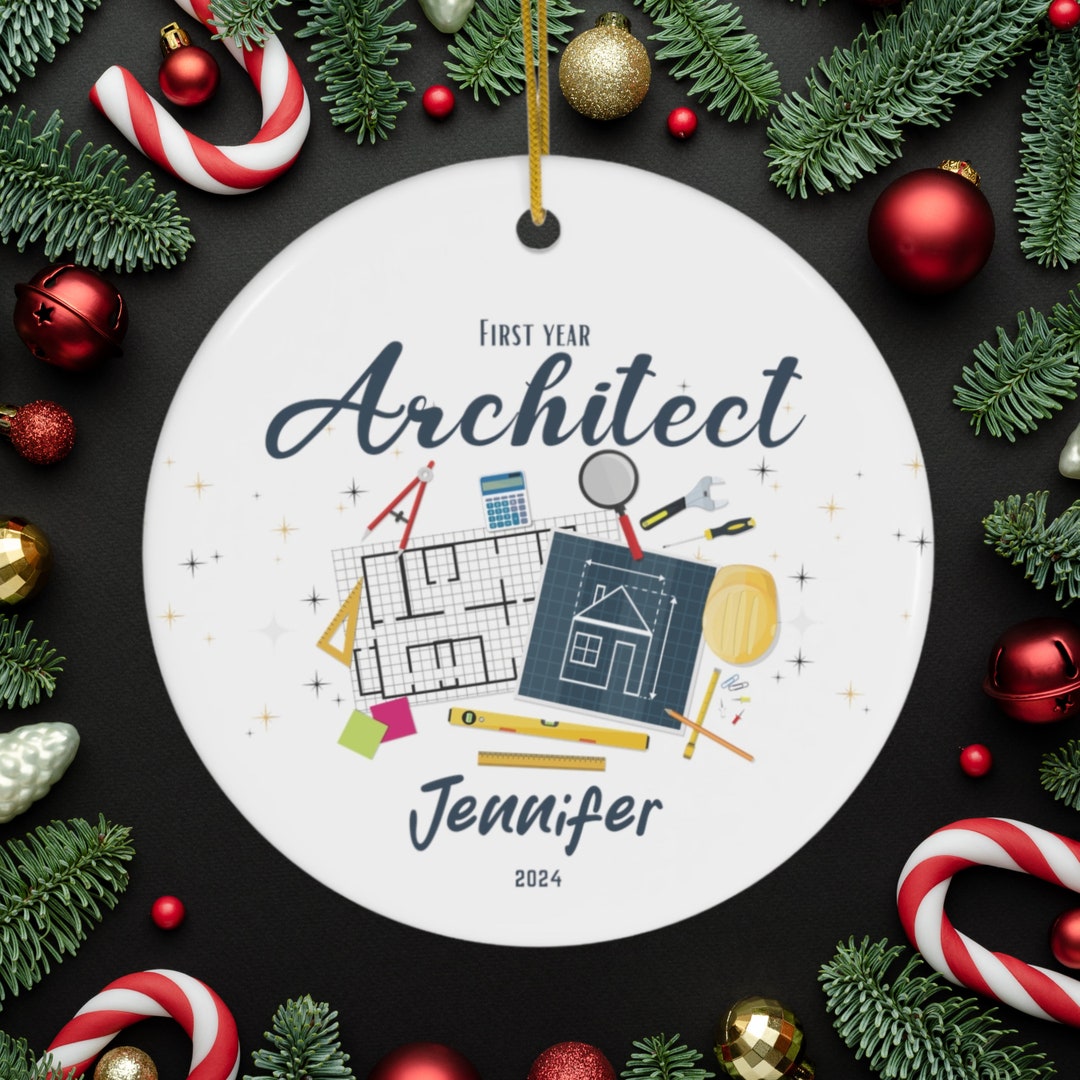 First Year Architect Ornament, Personalized Architect Ornament ...