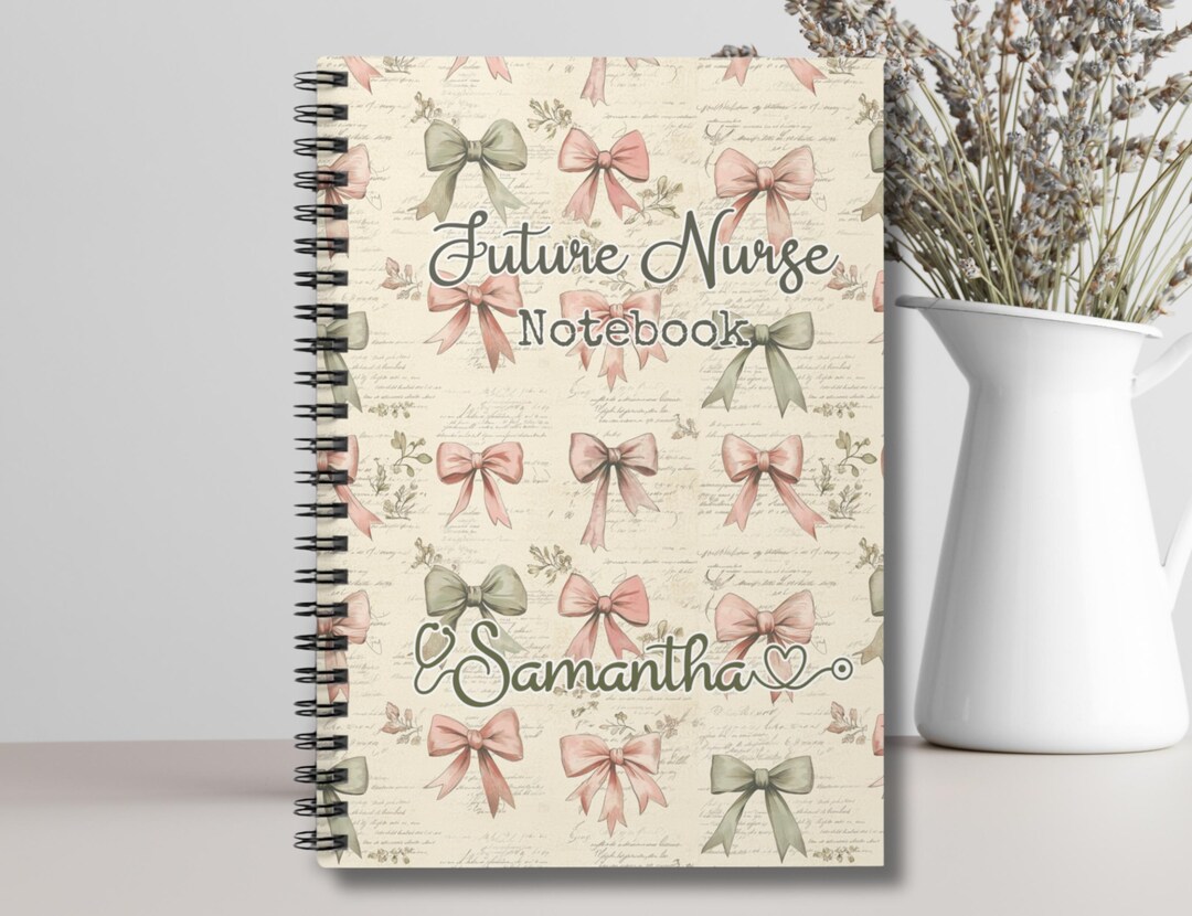 Personalized Future Nurse Spiral Notebook, Perfect Gift for Graduating ...