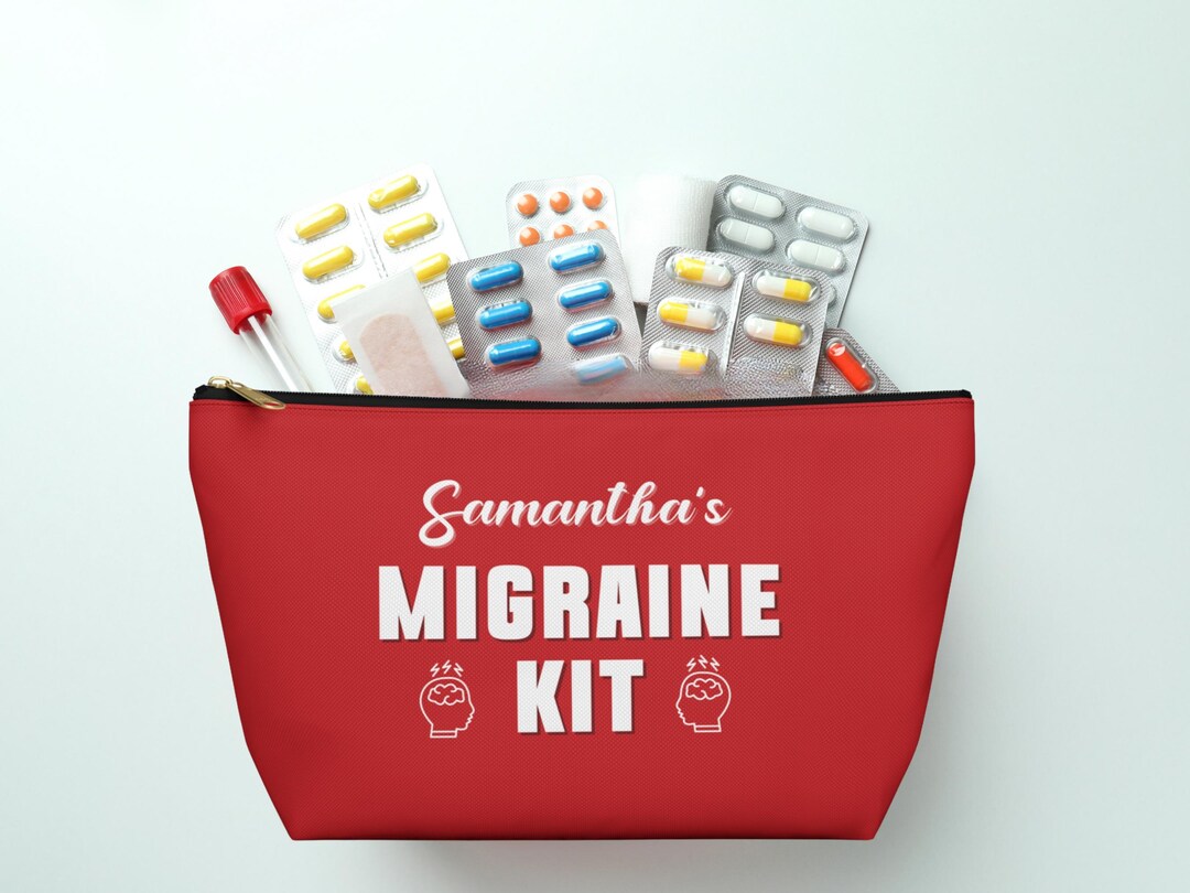 Personalized Migraine Kit: Custom Emergency Travel Pouch - Etsy