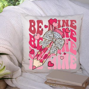 Teacher Valentine Coquette Bow Pencil PNG Glitter Heart Design Retro ...