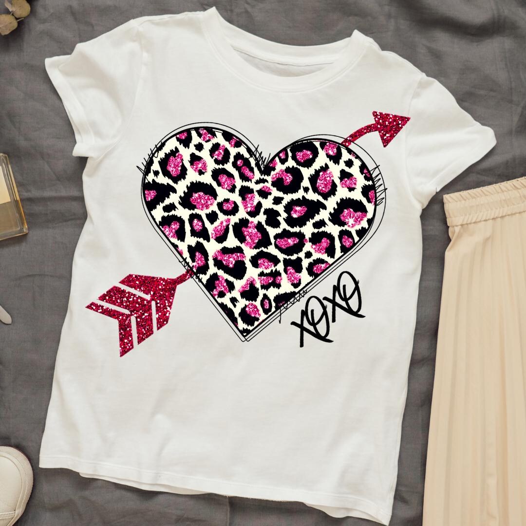 Pink Leopard Heart PNG - Digital Download - Sublimation Design for ...