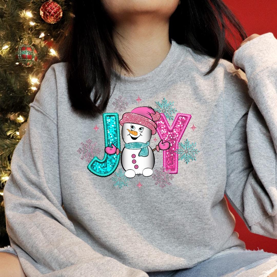Joy Snowman PNG Christmas Digital Download Cute Winter Design ...