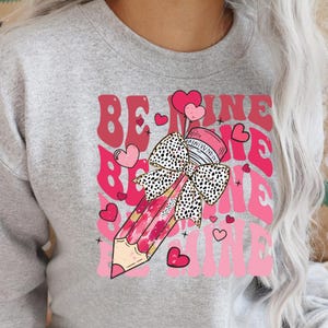 Teacher Valentine Coquette Bow Pencil PNG Glitter Heart Design Retro ...