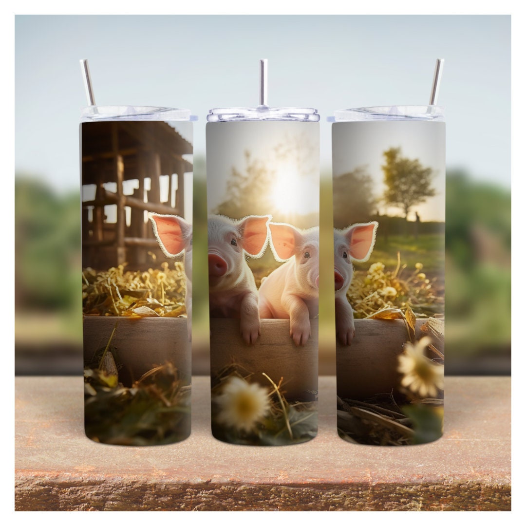 Pig Tumbler Wrap Png | Baby Pig Tumbler Wrap | Just a Girl Who Loves ...