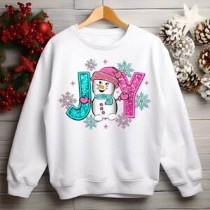 Joy Snowman PNG Christmas Digital Download Cute Winter Design ...