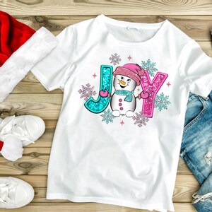 Joy Snowman PNG Christmas Digital Download Cute Winter Design ...