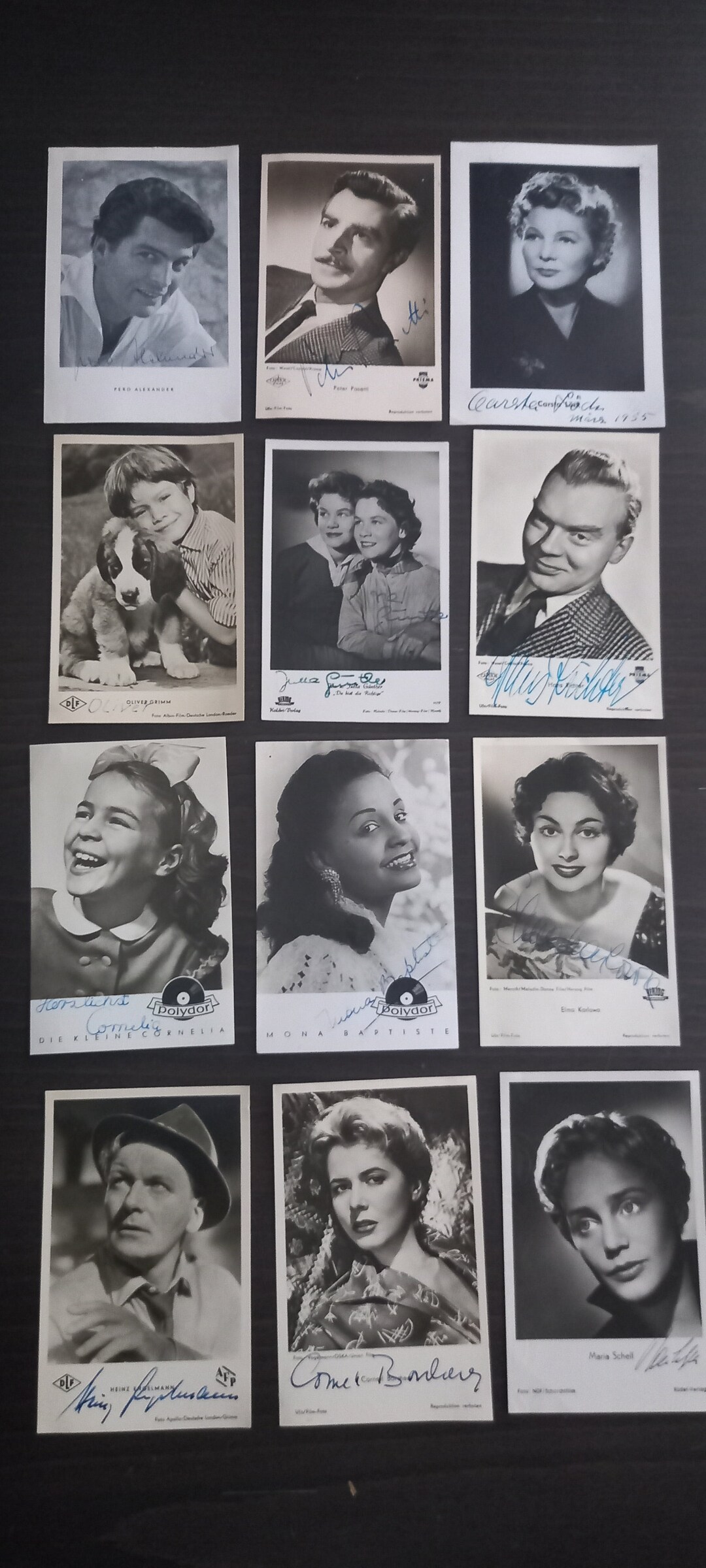 Antique Autographs Collection of Actors - Etsy