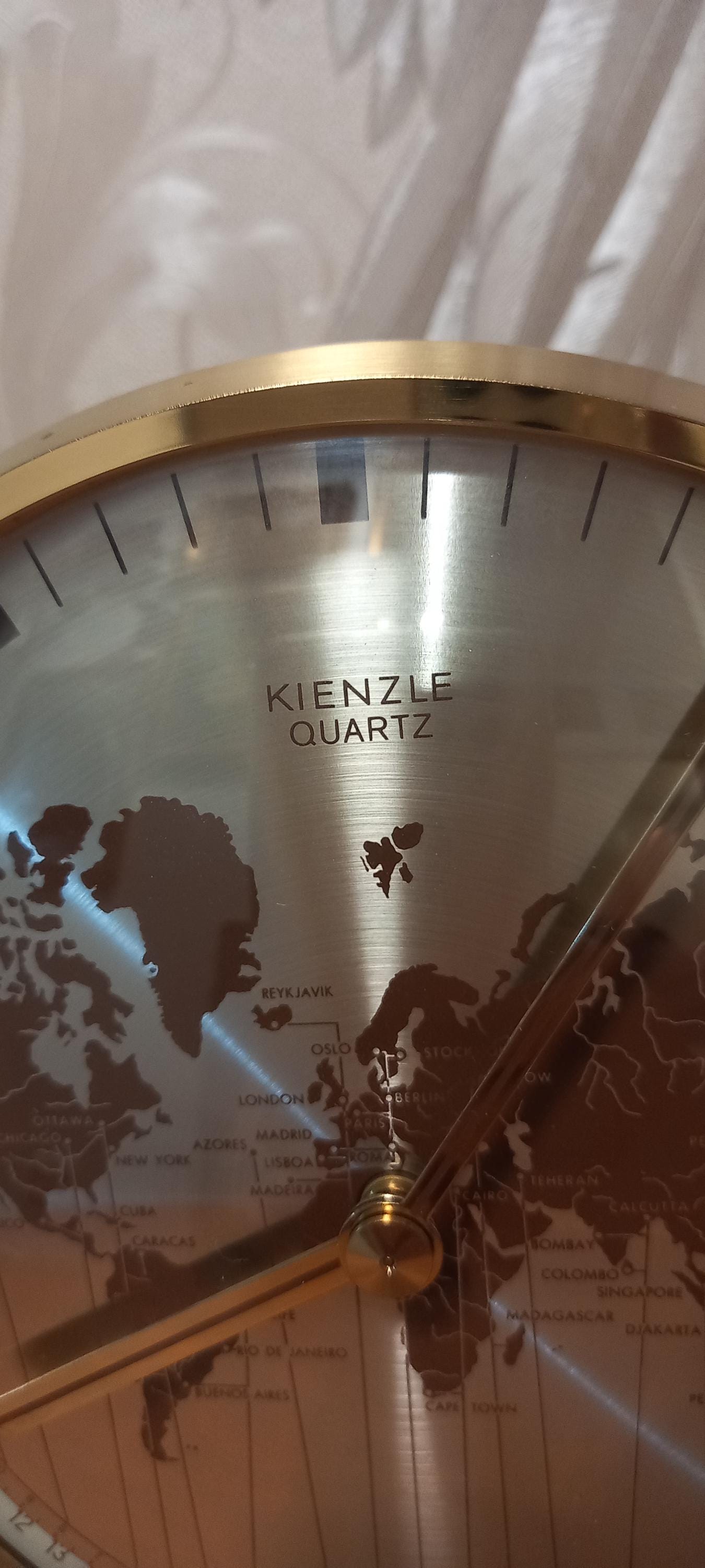 Vintage Kienzle World Clock Table Clock With Quartz Movement - Etsy