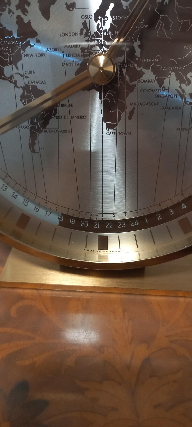Vintage Kienzle World Clock Table Clock With Quartz Movement - Etsy