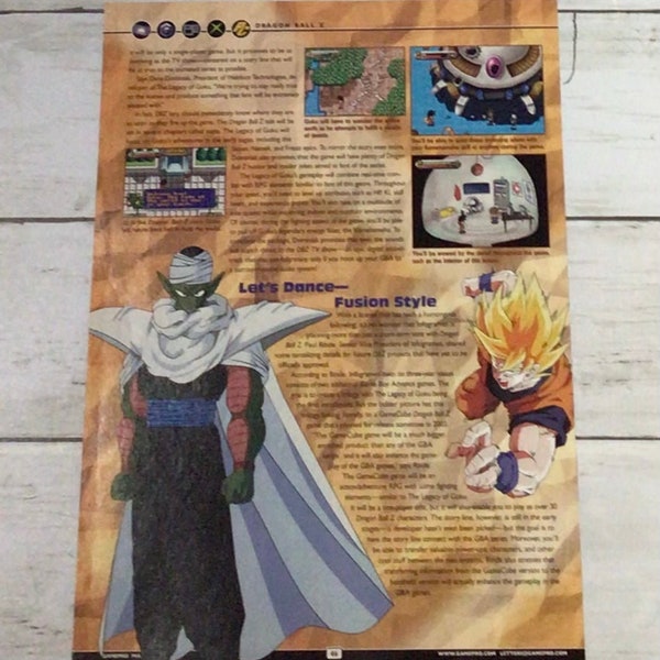 Dragon Ball Z Vintage Poster - Etsy