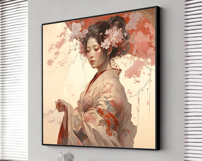 6 Tall Cement Geisha Girl Garden Art Concrete Asian Statue - Etsy