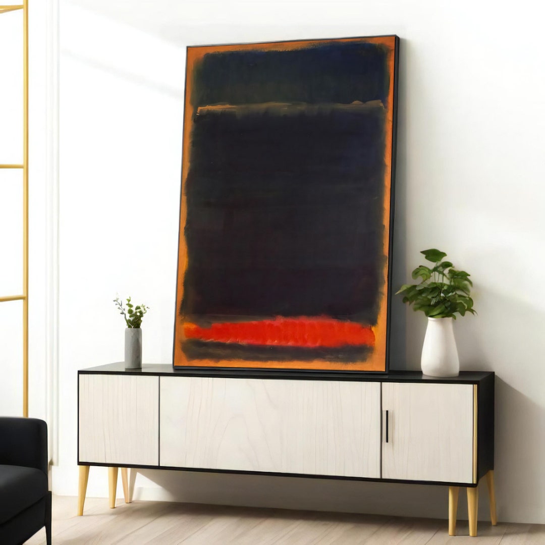 Mark Rothko Dark Red Canvas Print, Minimal Wall Decor, Abstract Art ...