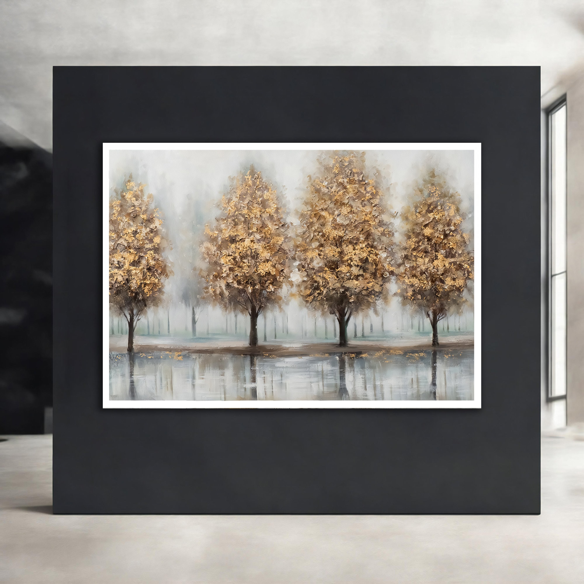 Abstract Tree Art Tree Painting Wall Art Canvas Art Original Artwork ...