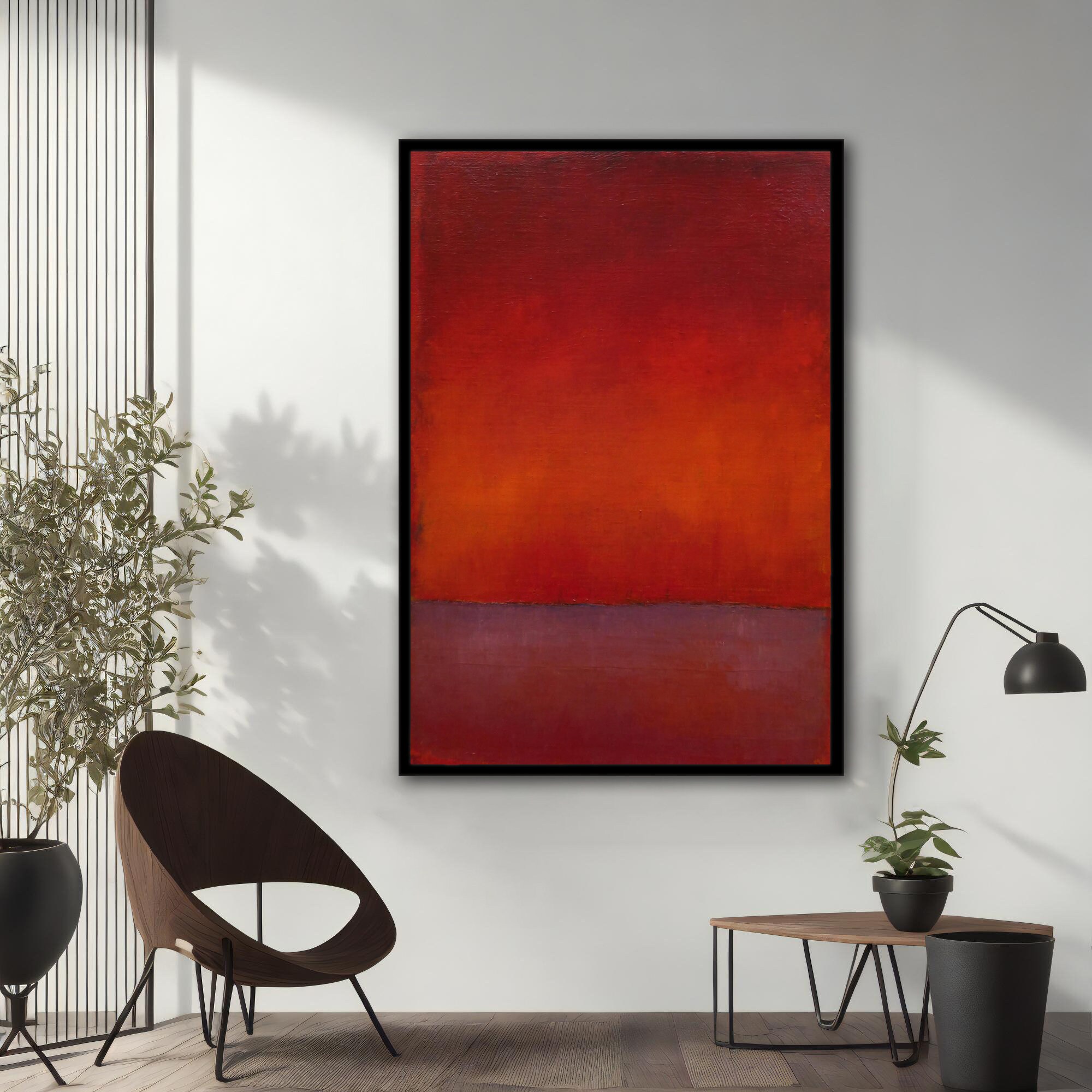 Mark Rothko Red Canvas Wall Art, Mark Rothko Production, Modern Wall ...