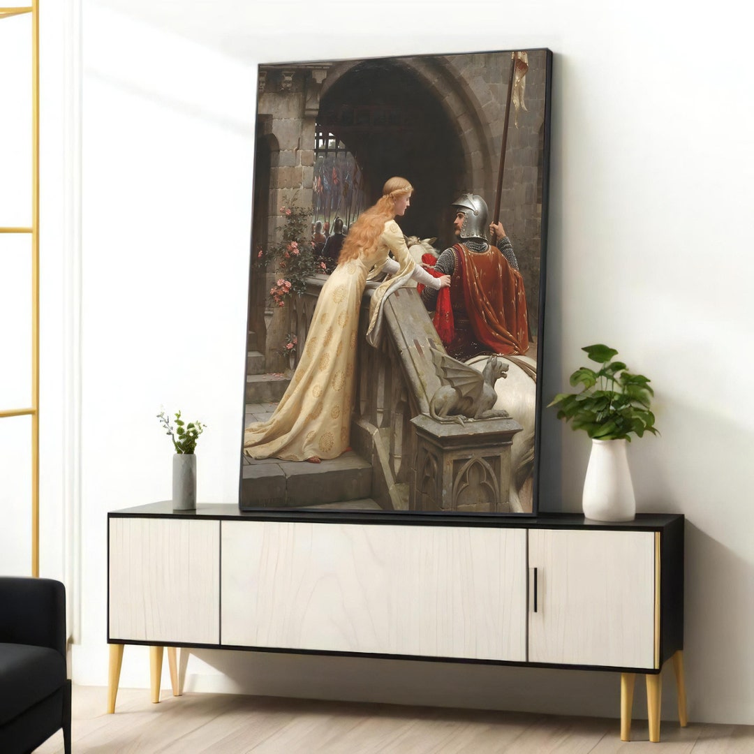 Medieval Wall Decor – God Speed Knight Art by E. Blair Leighton ...
