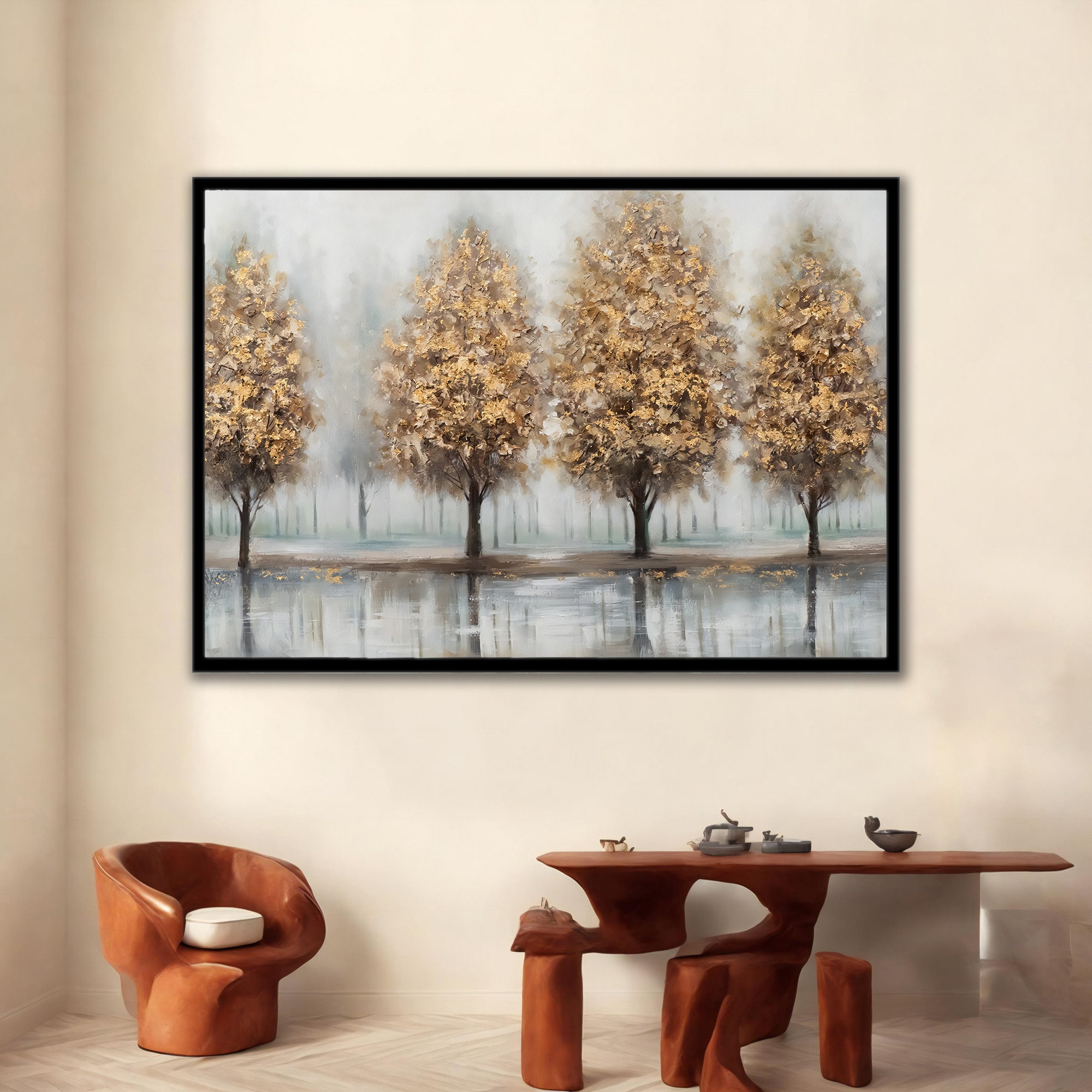 Abstract Tree Art Tree Painting Wall Art Canvas Art Original Artwork ...