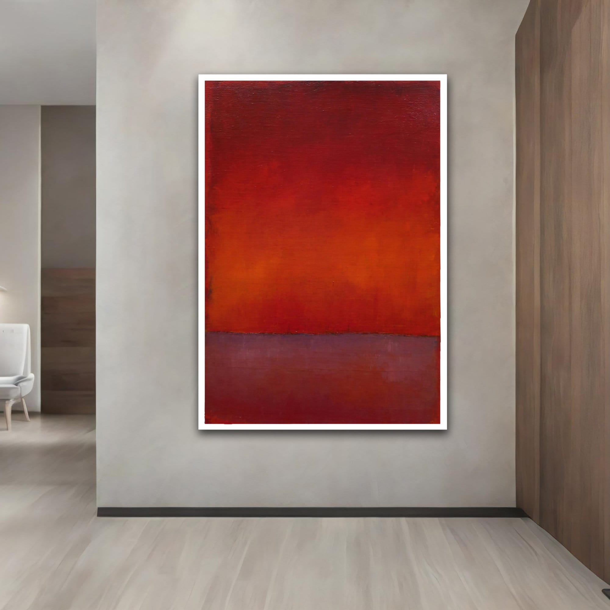Mark Rothko Red Canvas Wall Art, Mark Rothko Production, Modern Wall ...