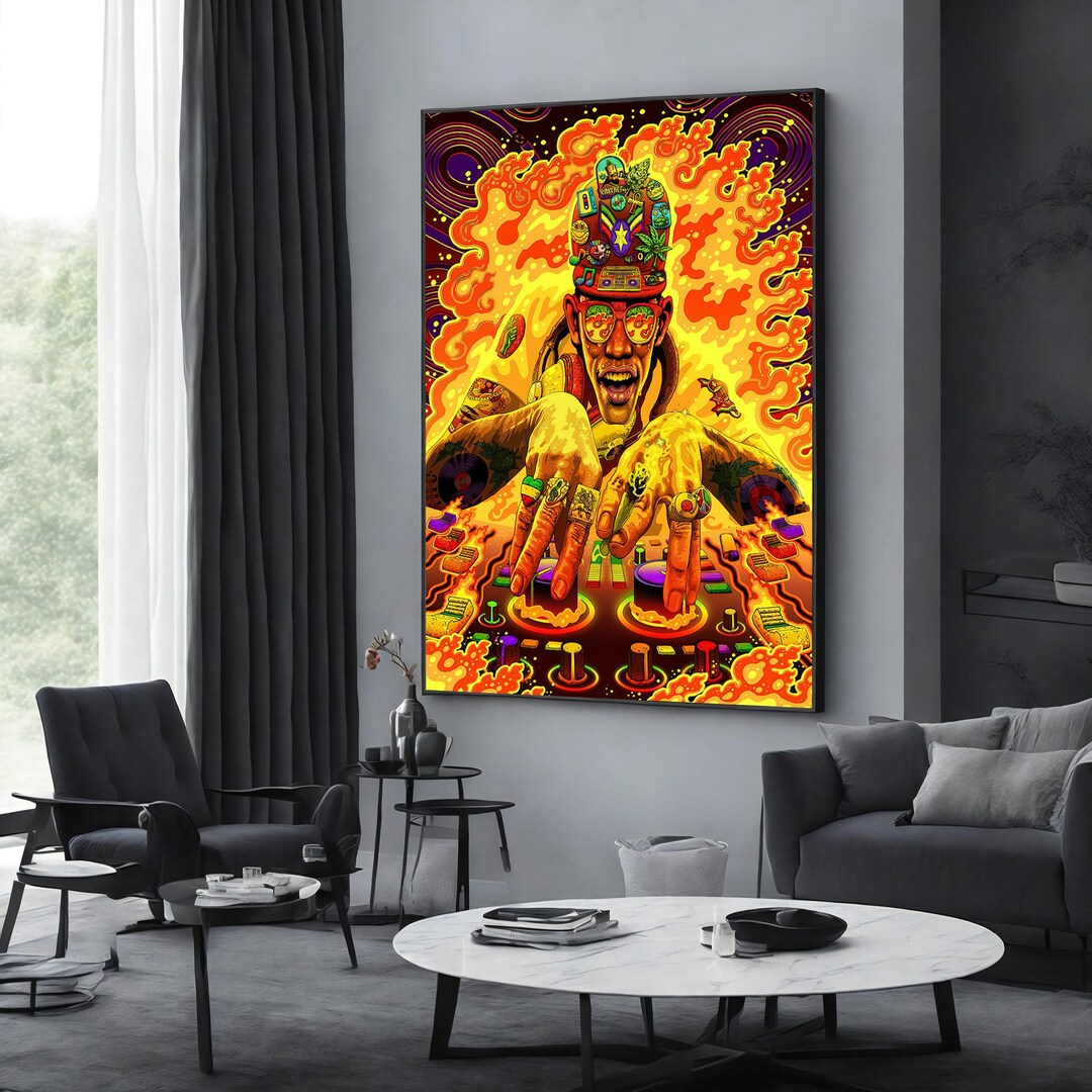 Dj Graffiti Canvas Painting, Dj Canvas Painting, Dj Graffiti Canvas ...