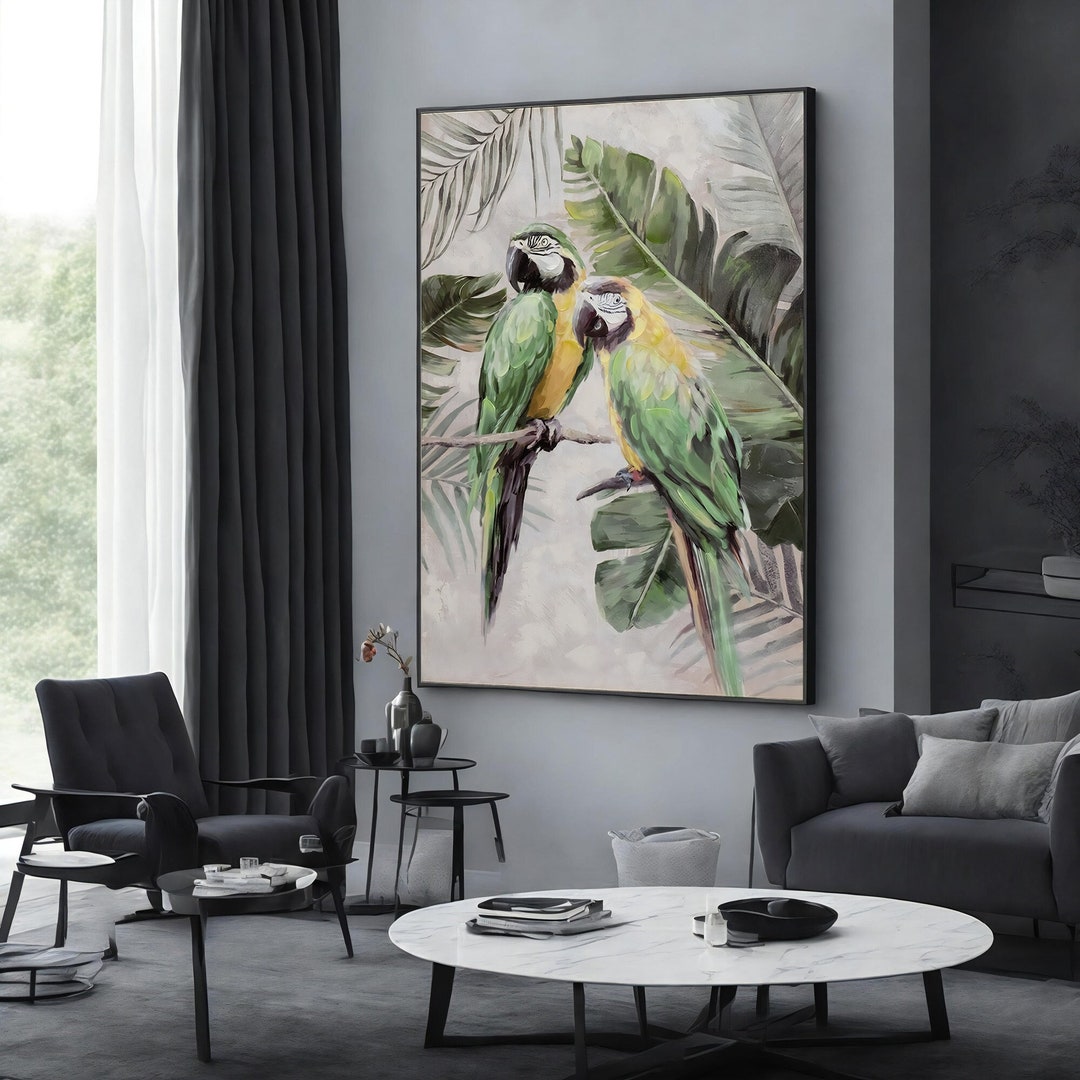 Parrot Art Prints, Bird Wall Art, Tropical Wall Art, Vintage Wall Art ...