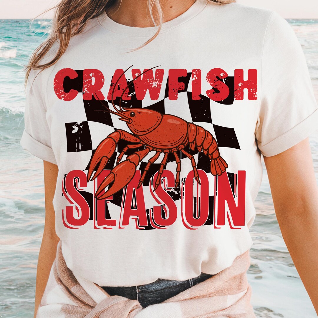 Crawfish Season PNG Retro Summer Crawfish Png, Funny Summer Crawfish ...