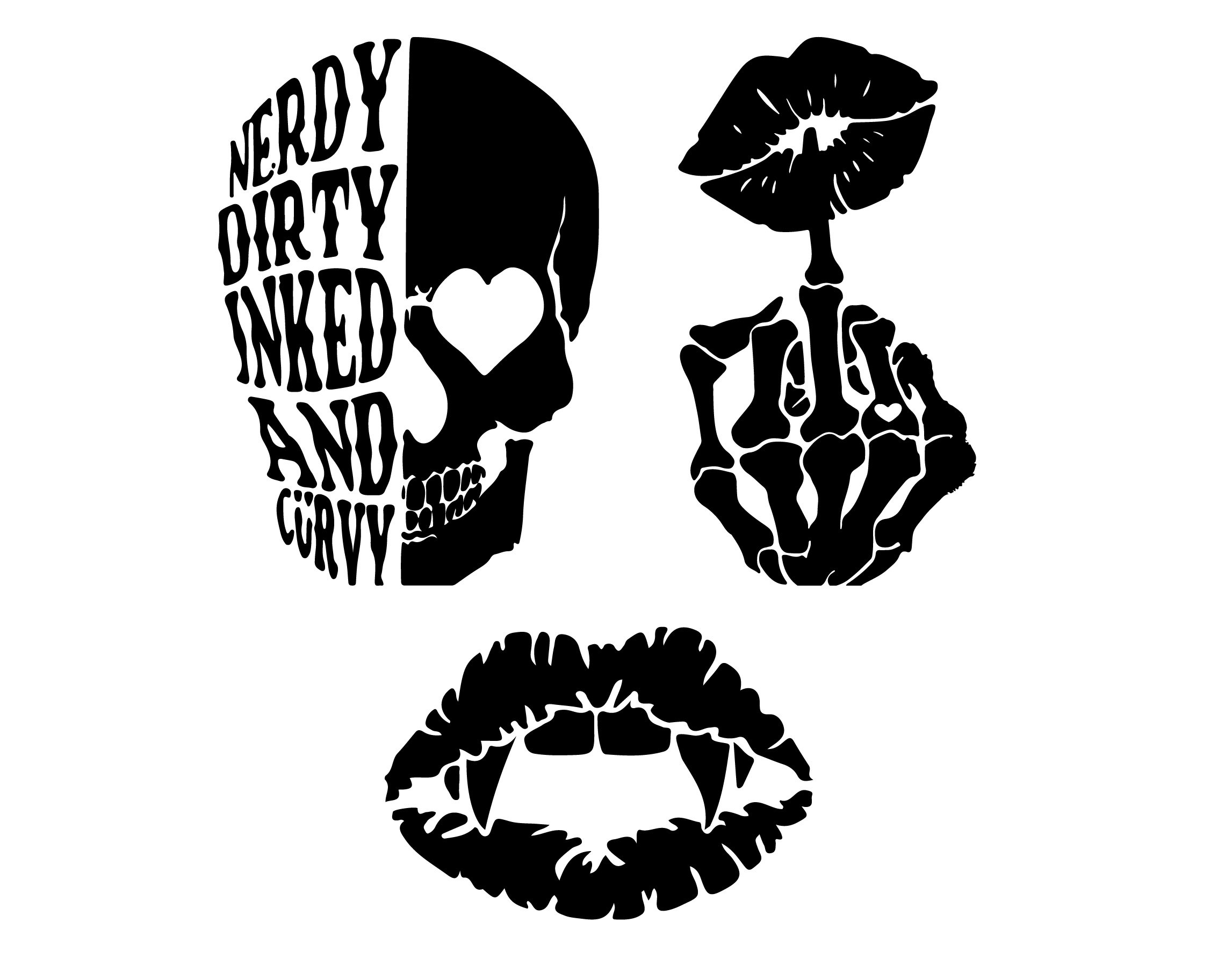 Halloween Svg Bundle, Skull Svg, Lips Svg, Svg, Cricut Svg, Skeleton ...