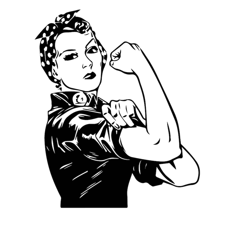 Rosie the Riveter Svg - Etsy