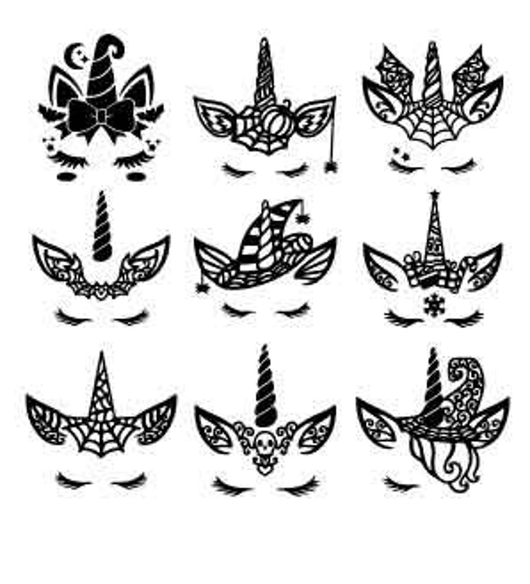 Halloween Unicorn Svg Bundle Halloween Svg Unicorn Svg - Etsy