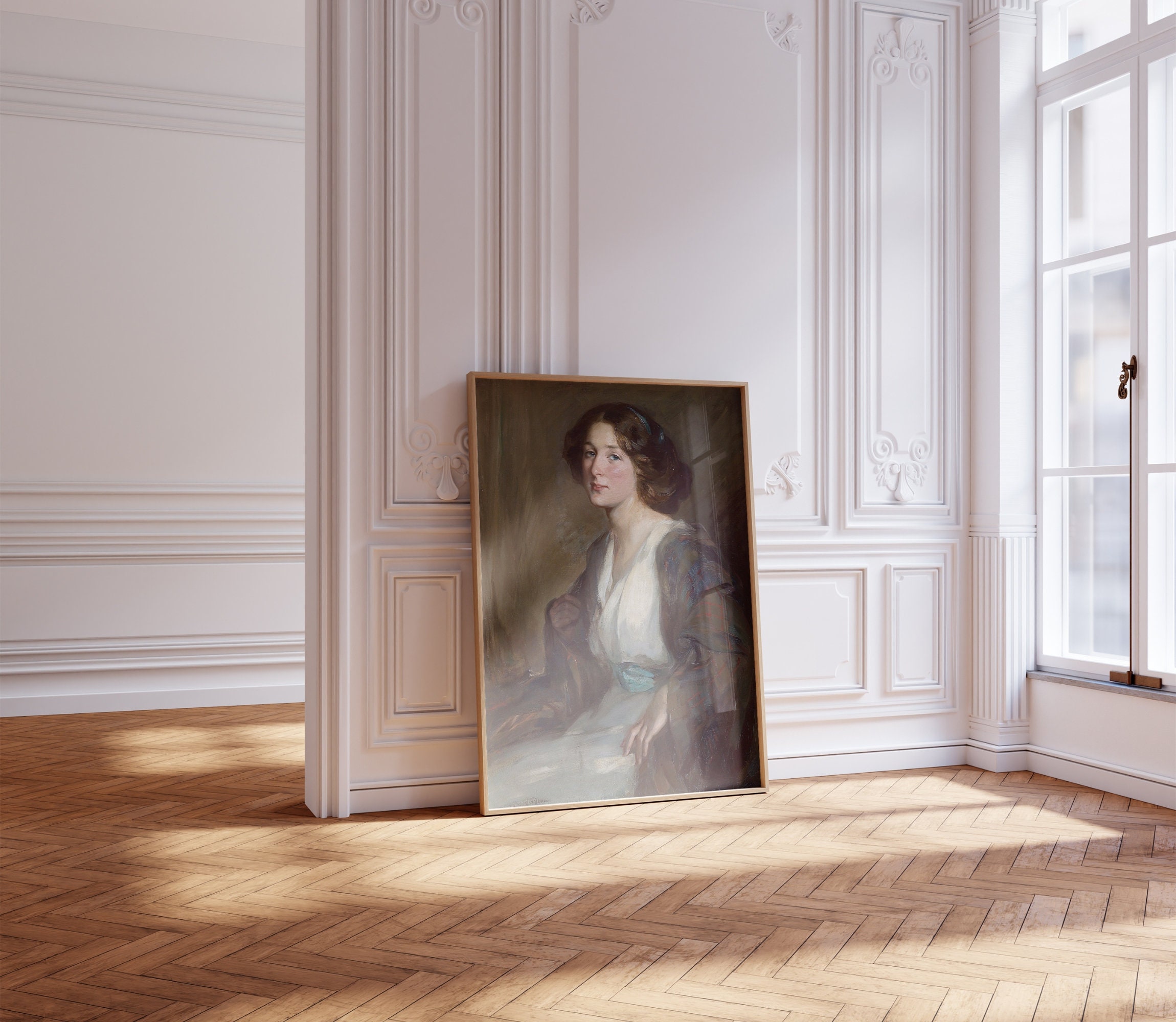Vintage Woman Portrait Printable Edwardian Lady Digital Download ...