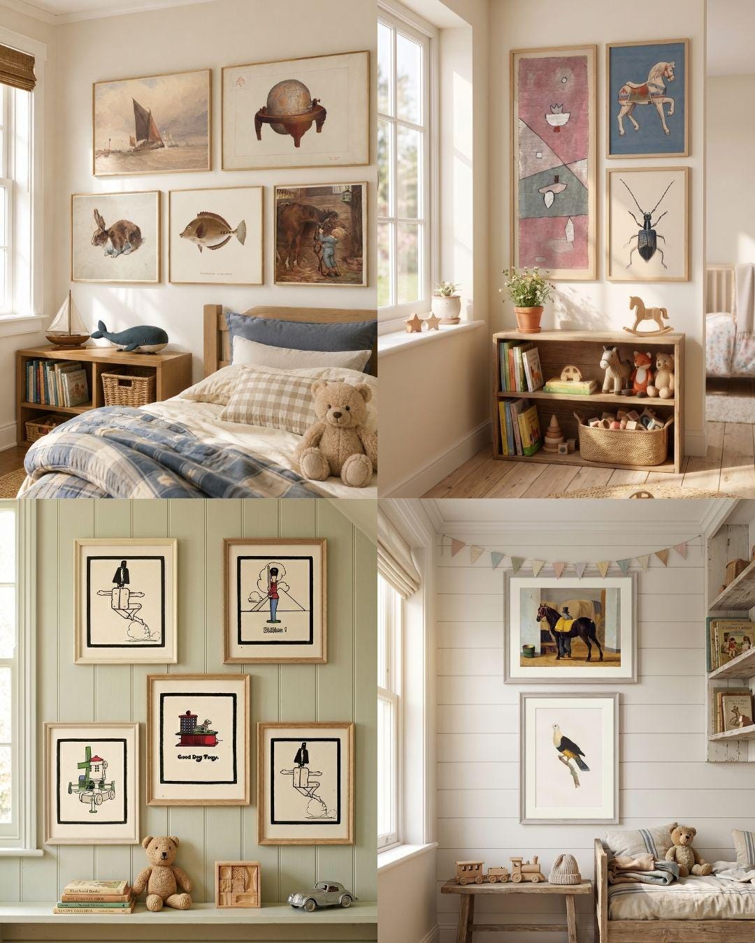 Conjunto de quadros decorativos para quarto de menino, estilo vintage ...