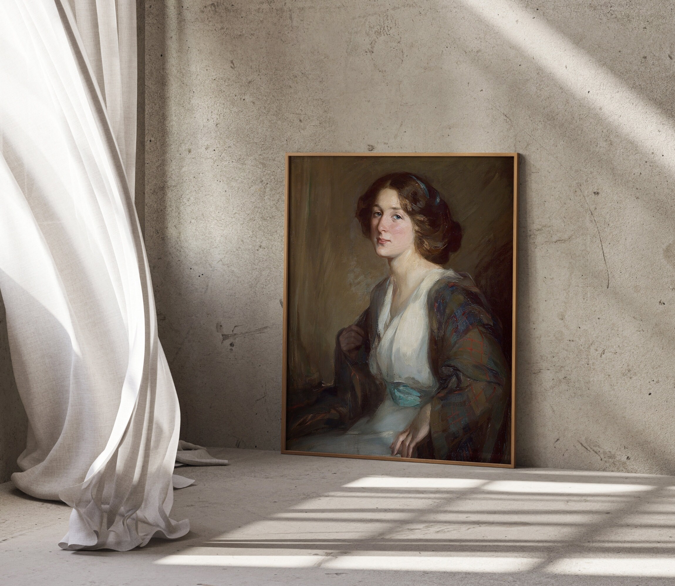 Vintage Woman Portrait Printable Edwardian Lady Digital Download ...