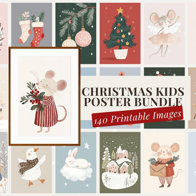 Cute Christmas Posters - Etsy