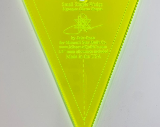 Small Simple Wedge Acrylic Template - by Jake Doan for Missouri Star ...