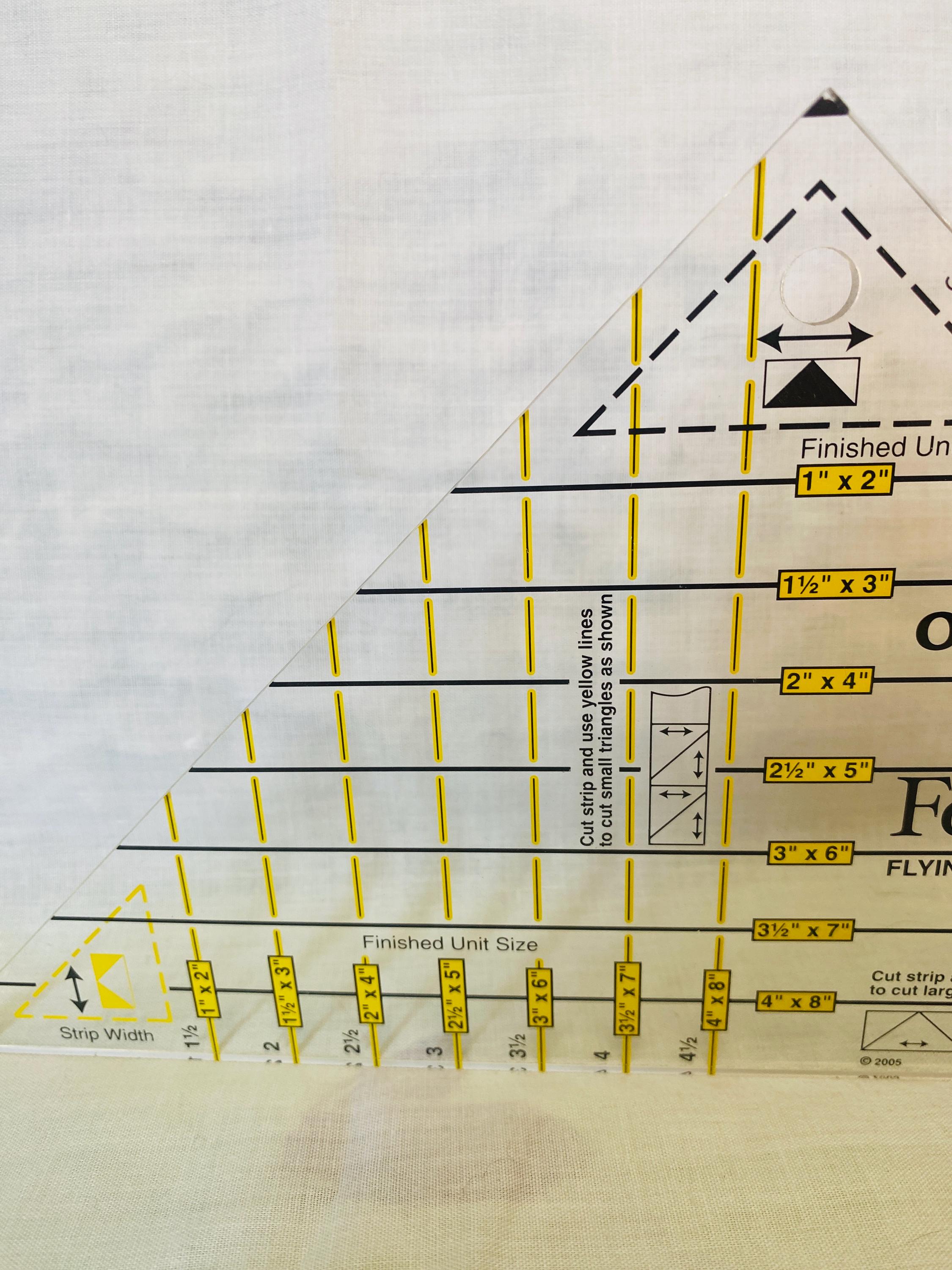 Flying Geese Ruler Acrylic Sewing Template Onmigrid Fons and Porter ...