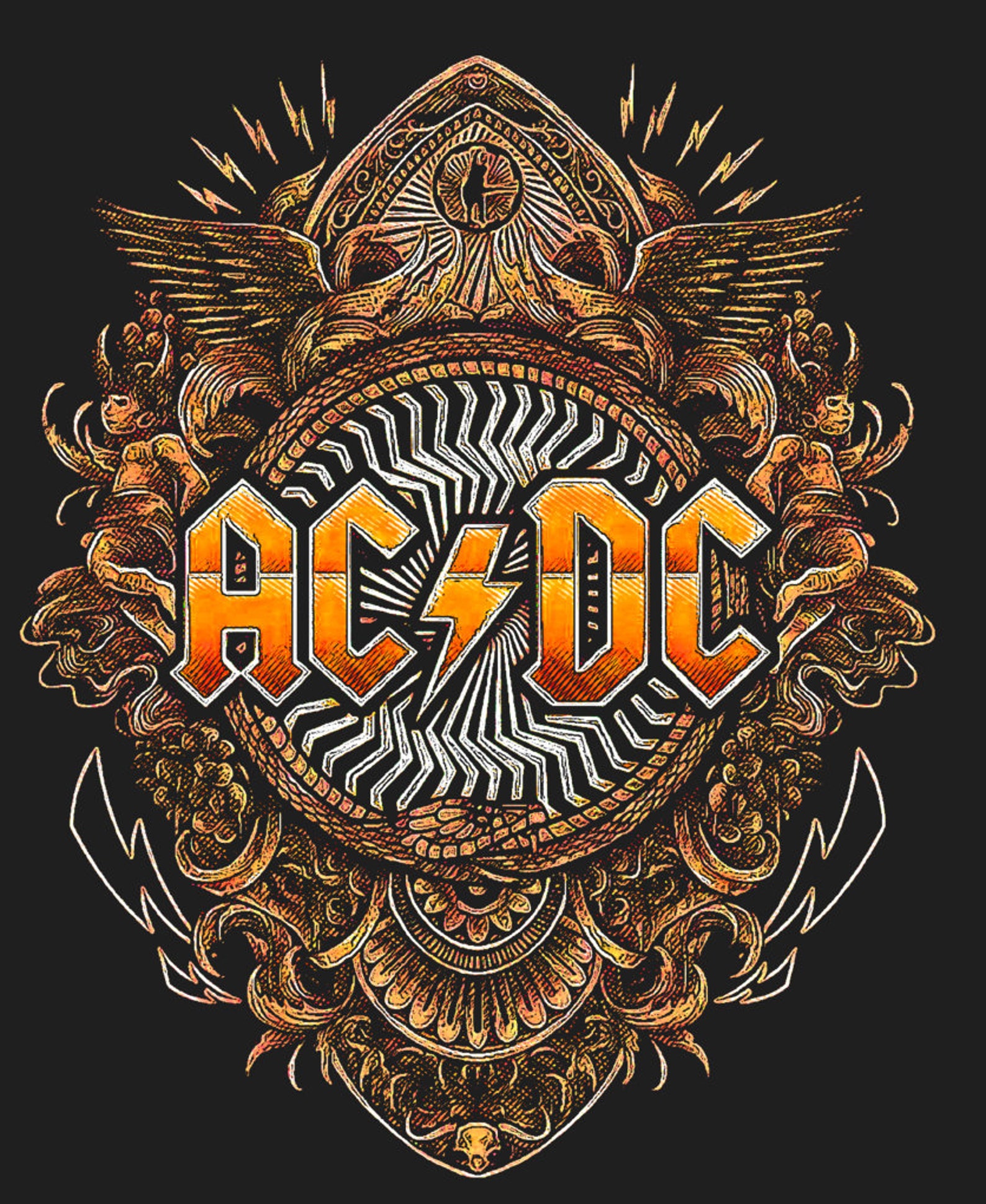 ACDC Png Bundle Design Metal Band Hells Bells Hard Rock TNT Designs ...
