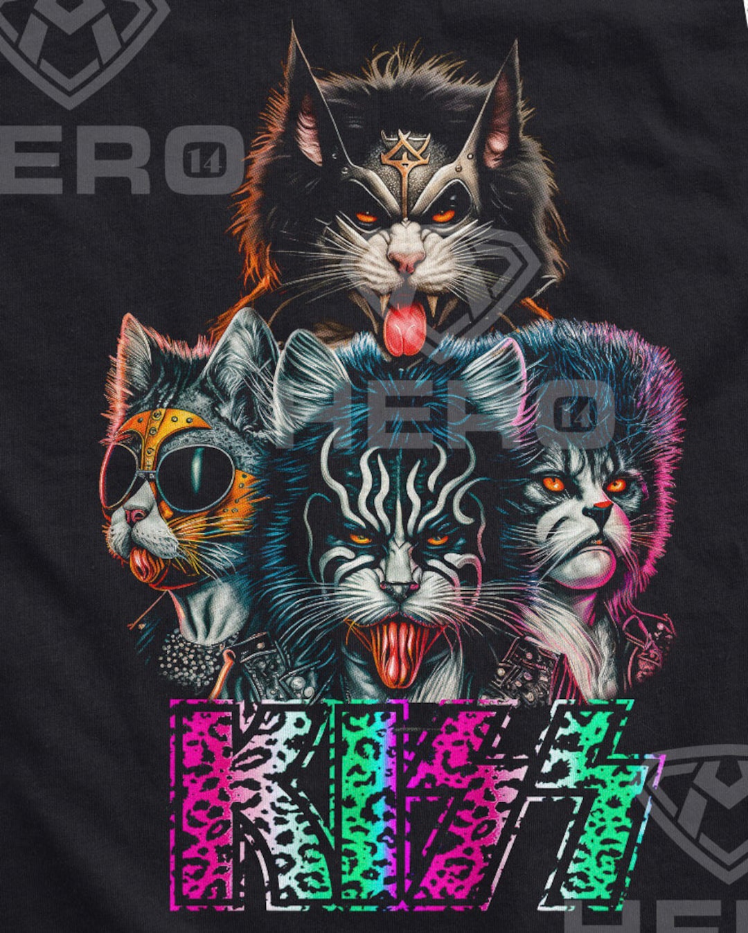 Steampunk Kiss Cats Image Panther With Crown Cats With Tongues Out ...