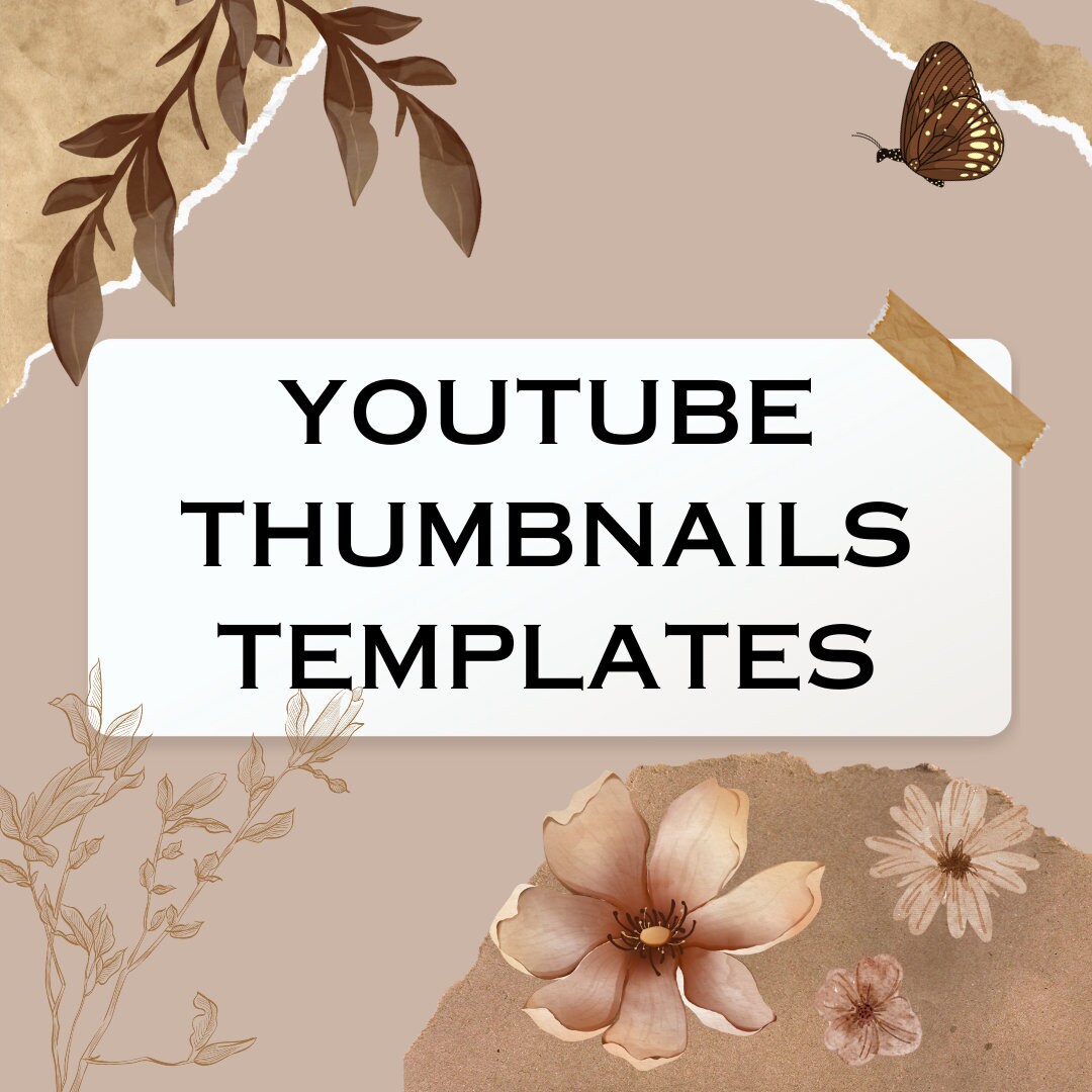 Youtube Thumbnail Templates - Etsy